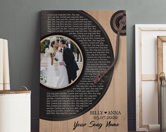 Vinyl Record Custom Song Lyrics Wedding Anniversary Gift Our First ...
