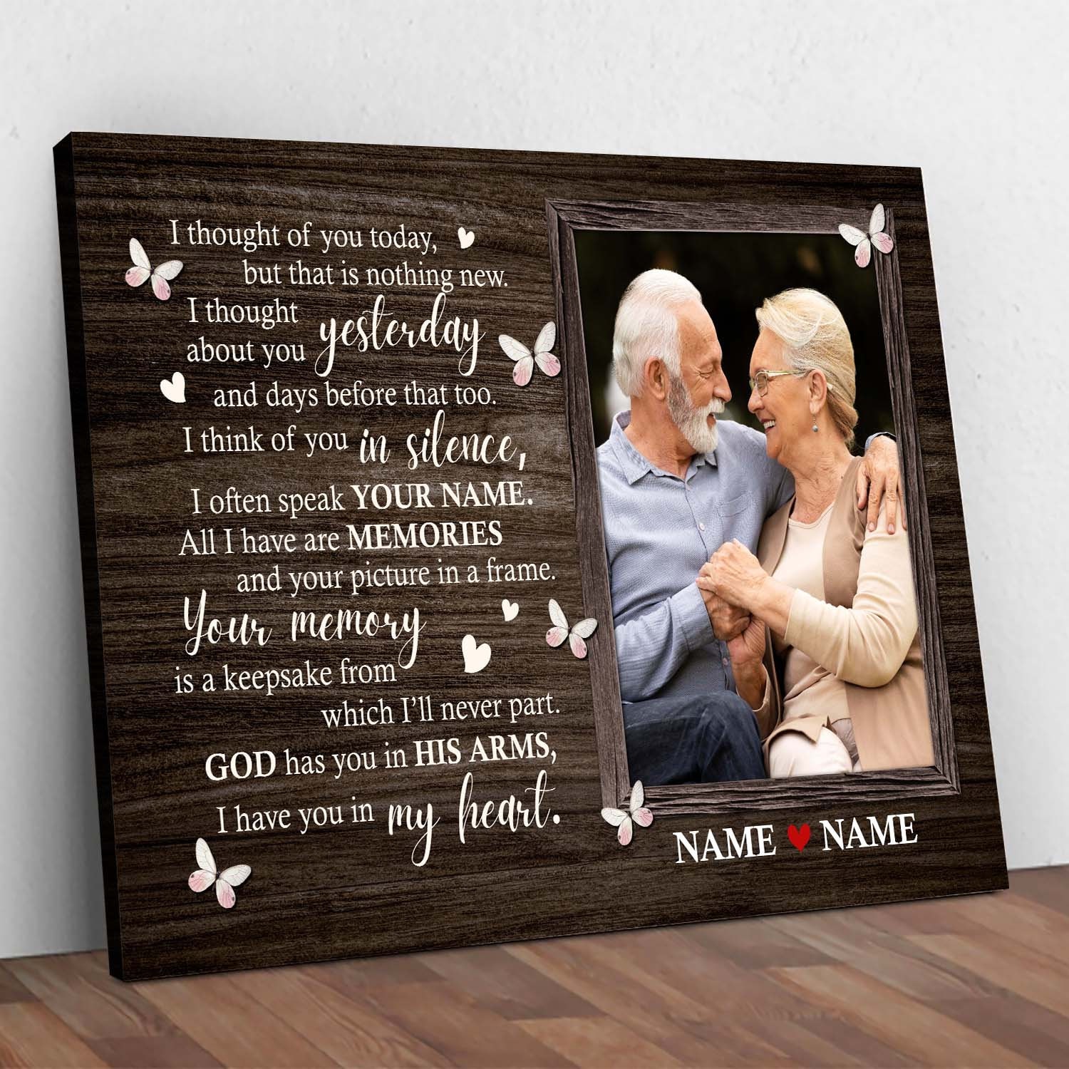 God Has You in His Arms Canvas, Customize Portrait With Jesus, Sympathy ...