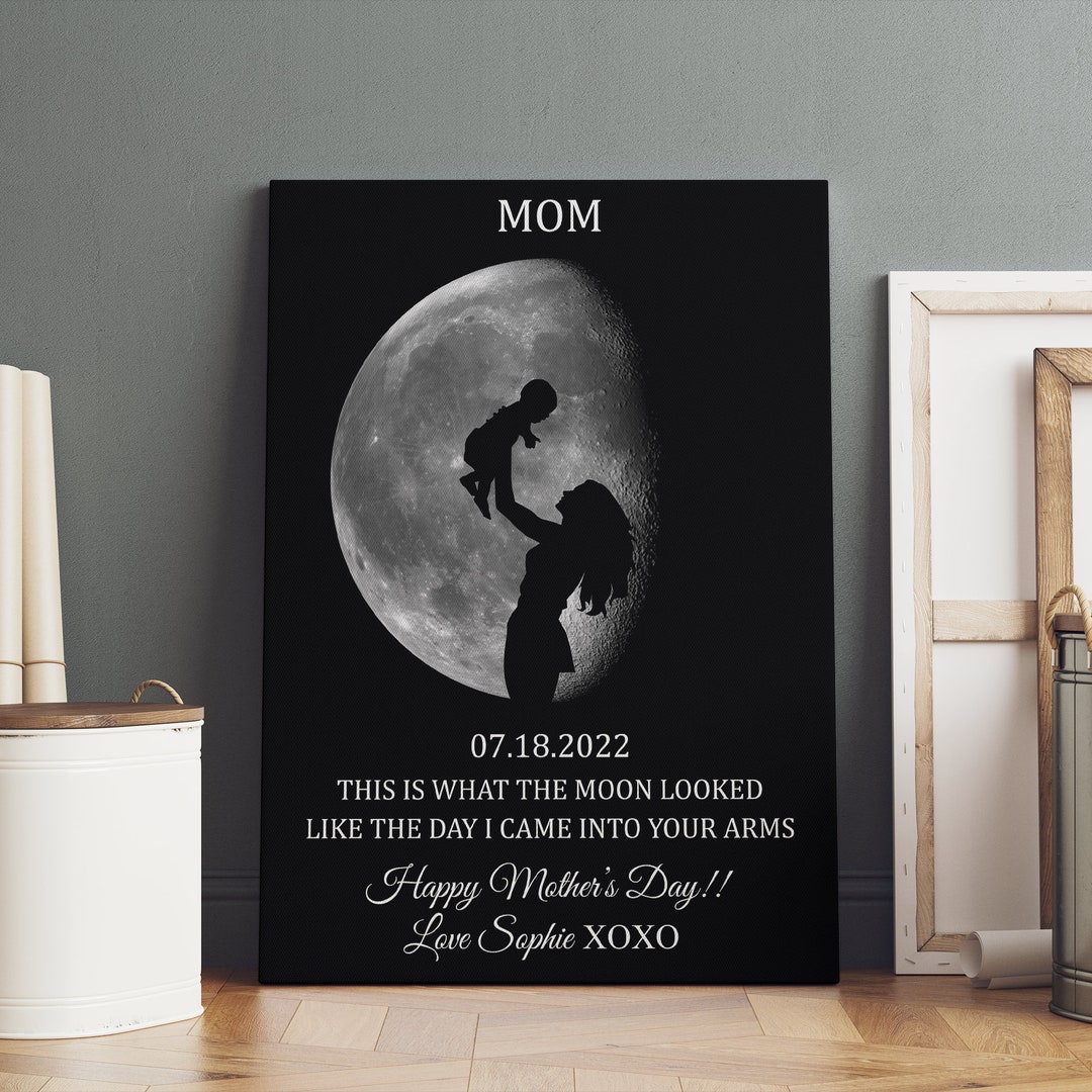 Custom Moon Phase Print, Mothers Day Gift, Moon Phase Print for Mothers ...