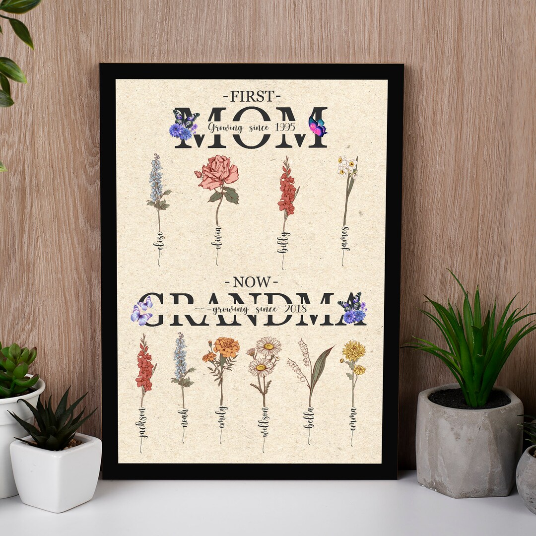 Mom Grandma and Great Grandma Poster, Mother's Day Gifts, Gift for Mom ...