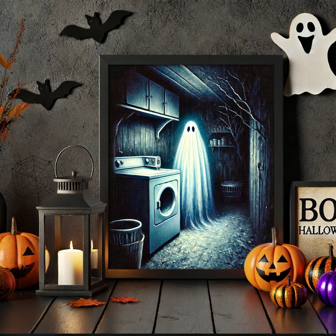 Ghost in the Kitchen Canvas, Ghost Poster, Ghost Canvas Canvas ...