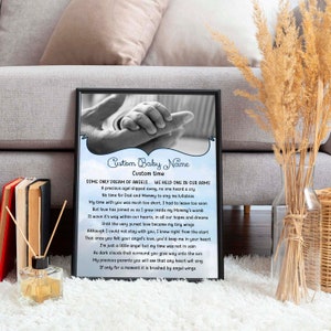 Infant Baby Loss Funeral Sign Canvas, Loss of Baby Canvas, Memorial ...