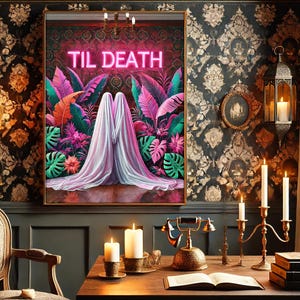 Two Ghost Best Friend Canvas, Ghost Artwork, Best Friends Gift Women ...