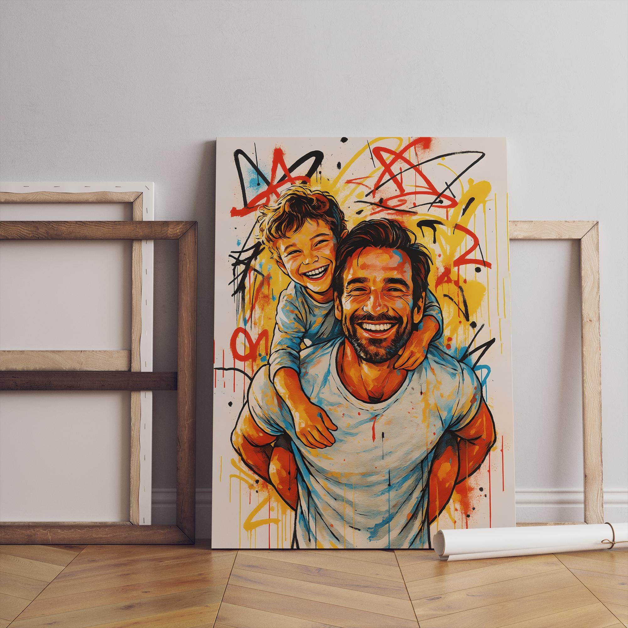 Personalized Graffiti Portrait, Street Art Portrait, Colorful Graffiti ...