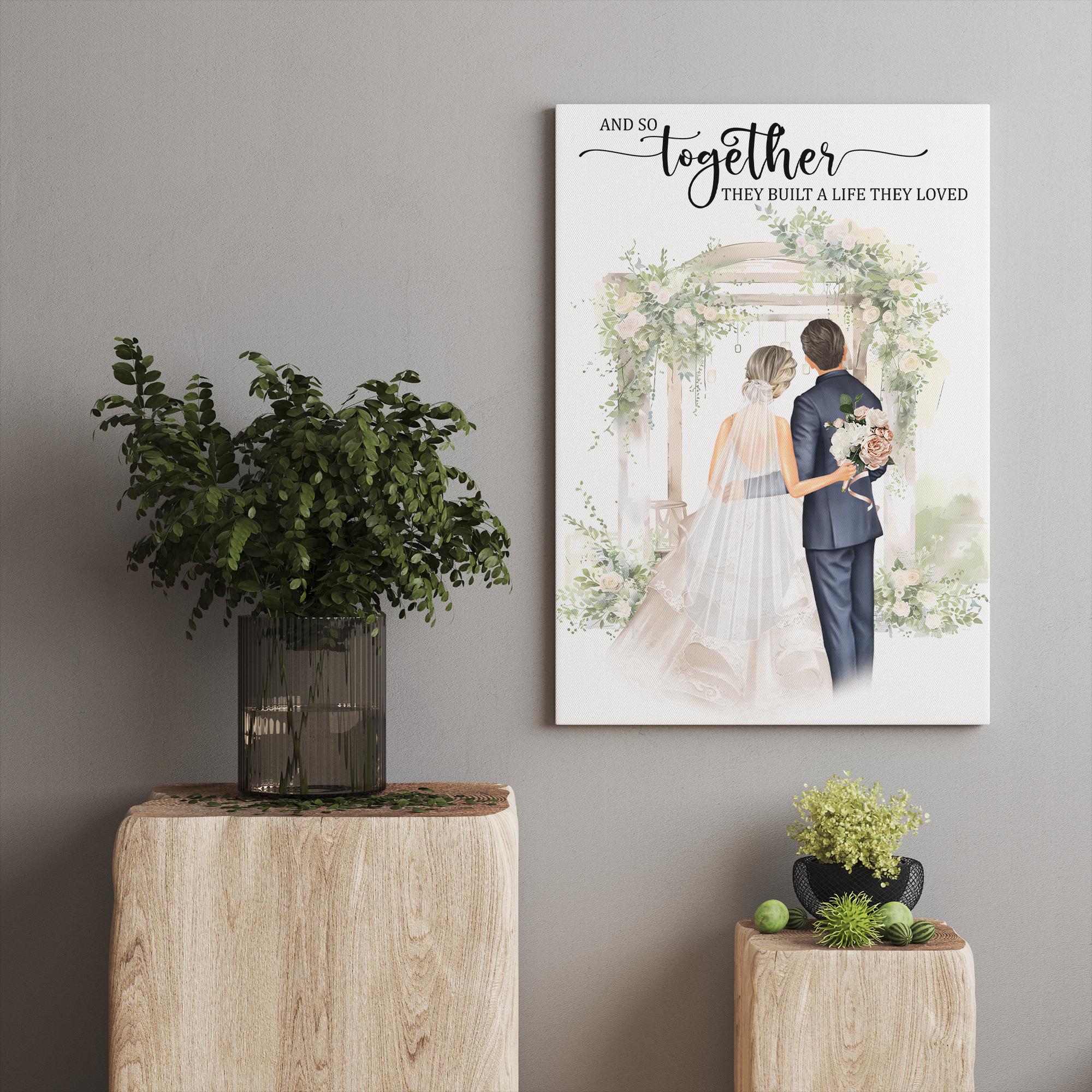 Custom Wedding Canvas With Names & Date – Personalized Wall Art ...