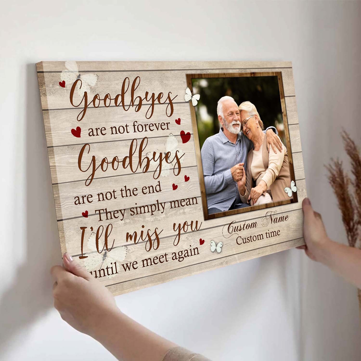 Goodbyes Are Not Forever Canvas Memorial Canvas for Loss of - Etsy