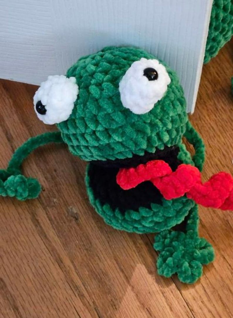 Frog Crochet Door Stop Frog Crochet Pattern Frog Door Stop Rat Door ...