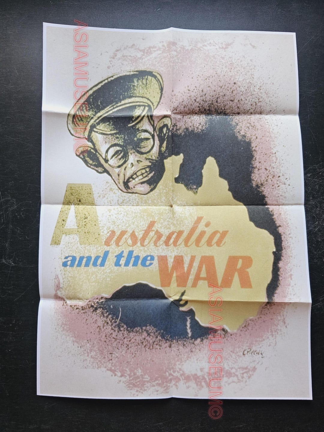 1944 WW2 USA America Japan Australia Attack Pacific Map Navy General ...