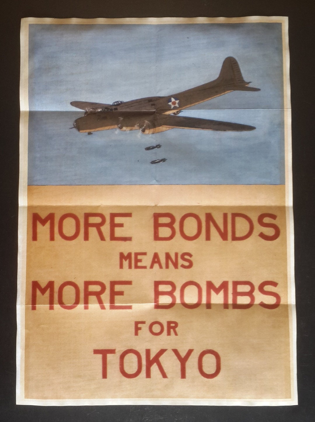 1943 WW2 USA America Buy War Bonds More Bombs to Japanese Japan Pacific ...