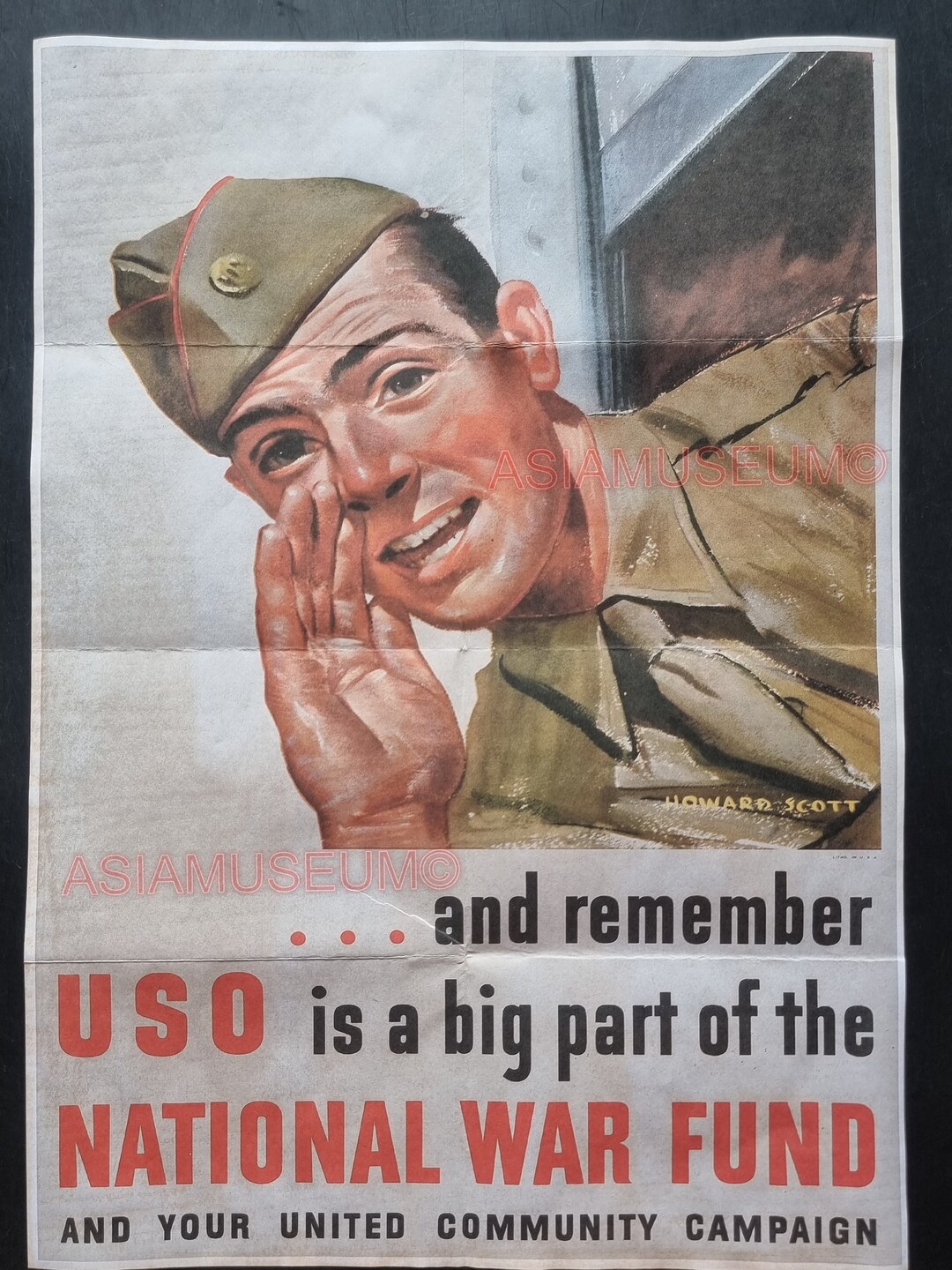 1943 WW2 USA America Japan Enlist Now Iwo Jima Army Soldier Battle War ...