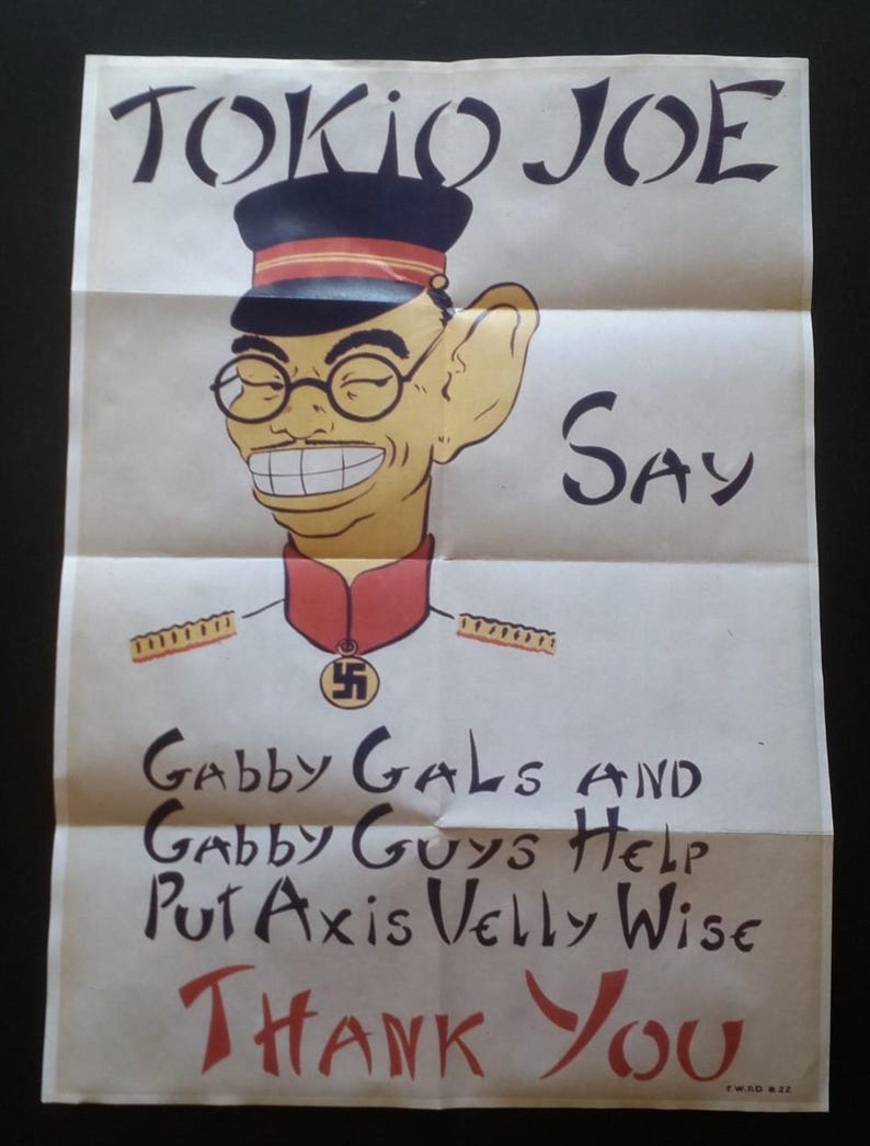 1943 WW2 USA America Tokio Joe Tokyo Tojo Uniform Empire Nippon Army ...