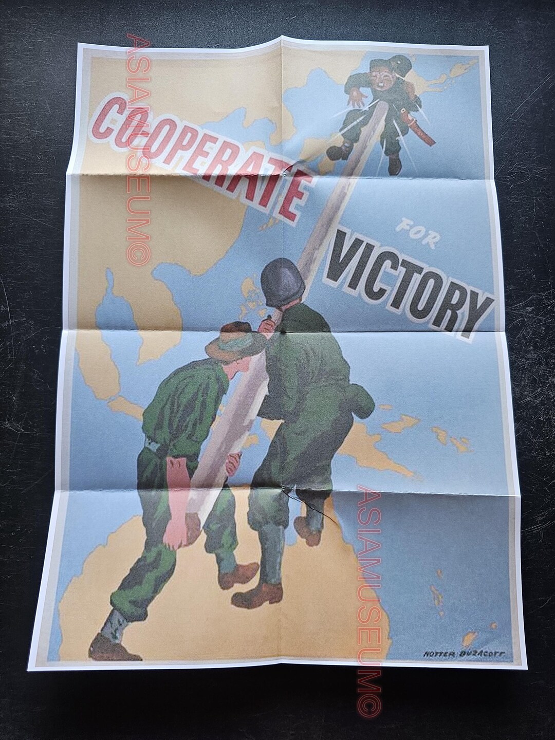 1944 WW2 USA America Forward to Japan Pacific Battle Germany Defeated ...