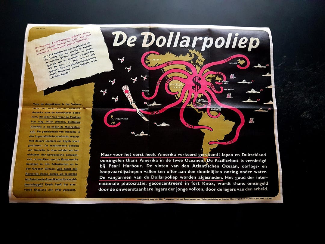 1943 WW2 USA America Japan Asia Pacific Octopus Attack US Plane Bomber ...