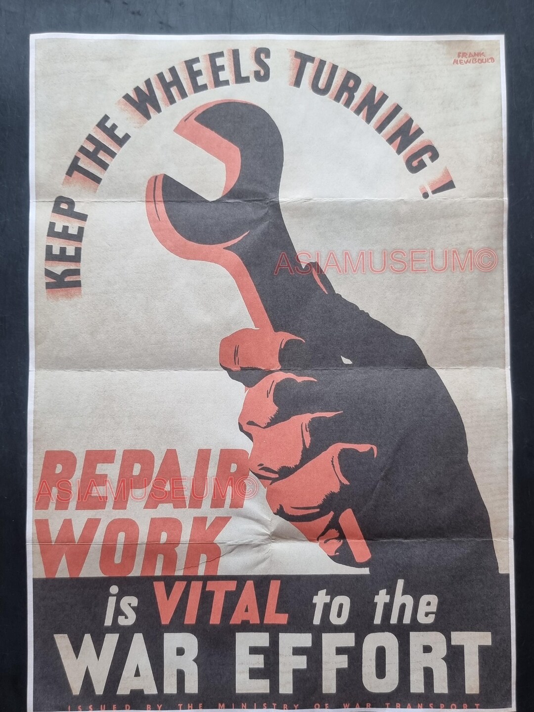 1944 WW2 USA America Wheels Turning Repair Work Vital War Effort ...
