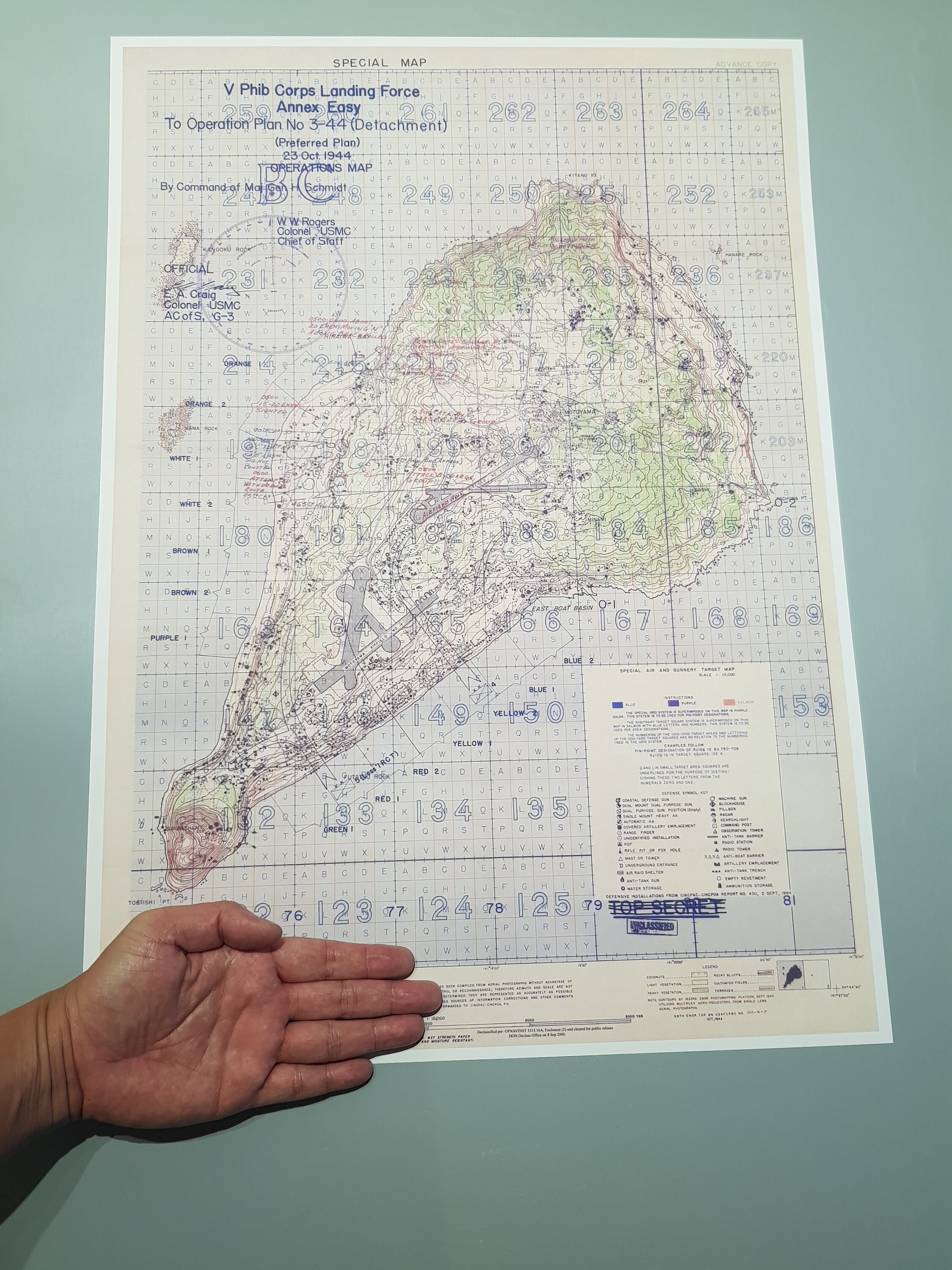 Iwo Jima Battle Map