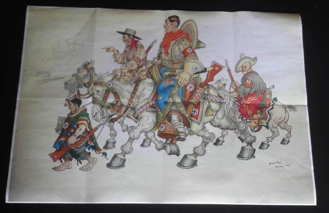 1943 WW2 USA America Japan Pacific War Europe Horse Tojo Hirohito ...