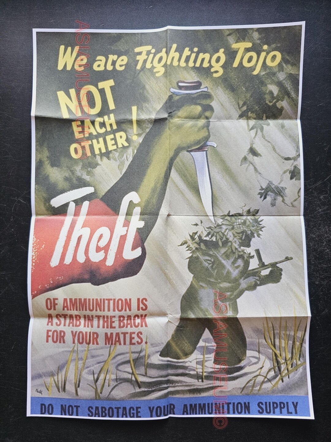 1944 WW2 USA America Fighting Japan Tojo Theft Weapon Ammunition ...