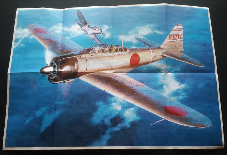 1943 WW2 USA America Japan Plane Aircraft Kamikaze Sky Art Drawing ...