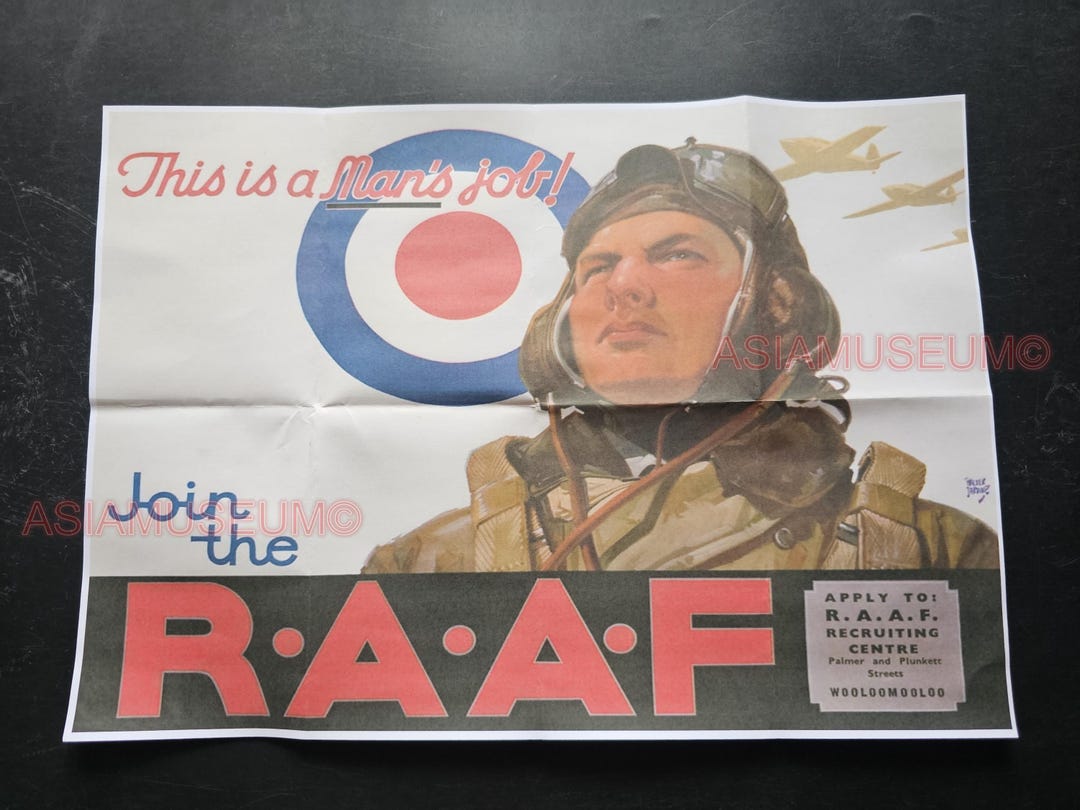 1940 WW2 USA America RAAF British Royal Air Force Pilot Plane Aircraft ...