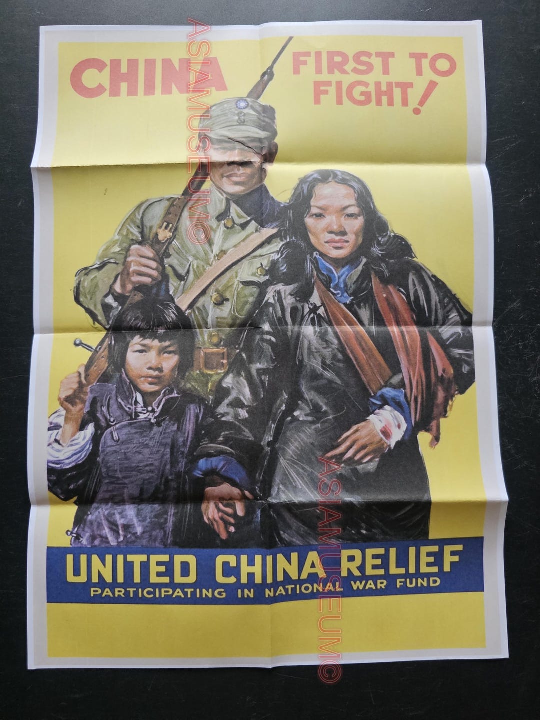 1940 WW2 USA America Japan China Relief Funds Women Children Boy Girl ...