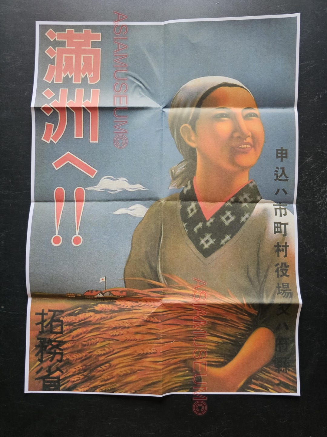 1940 WW2 USA America Farmer Women Lady China Taiwan Communist Food Rice ...