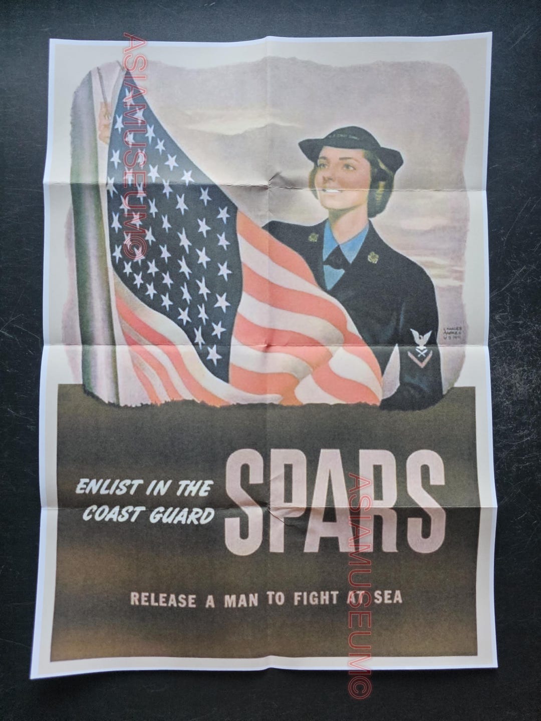 1940 WW2 USA America Women SPARS Enlist Coast Guard Sea Battle Navy ...
