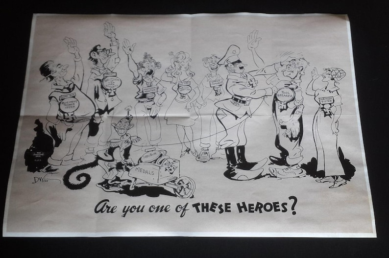 1942 WW2 USA America Cartoon Comic Funny Japan Japanese Uniform Monkey ...