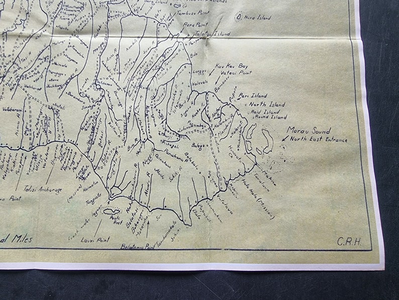 1941 WW2 USA America Japan Pcific War Guadal Canal Island Battle Map ...