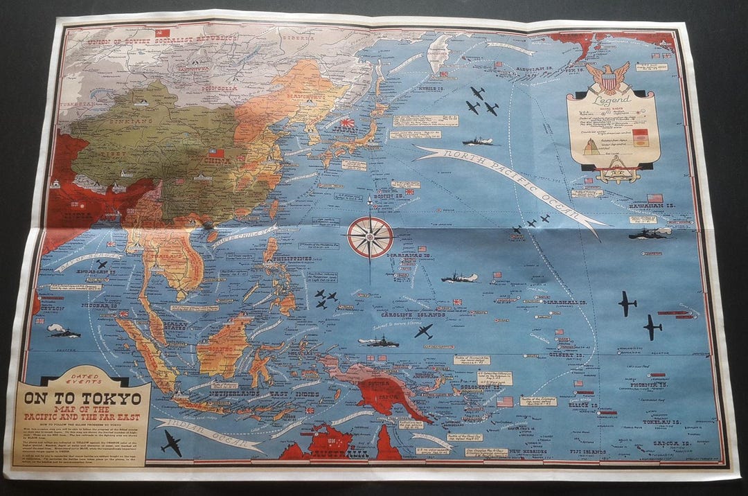 1943 WW2 USA America Japan Japanese Asia Pacific Warship Aircraft ...
