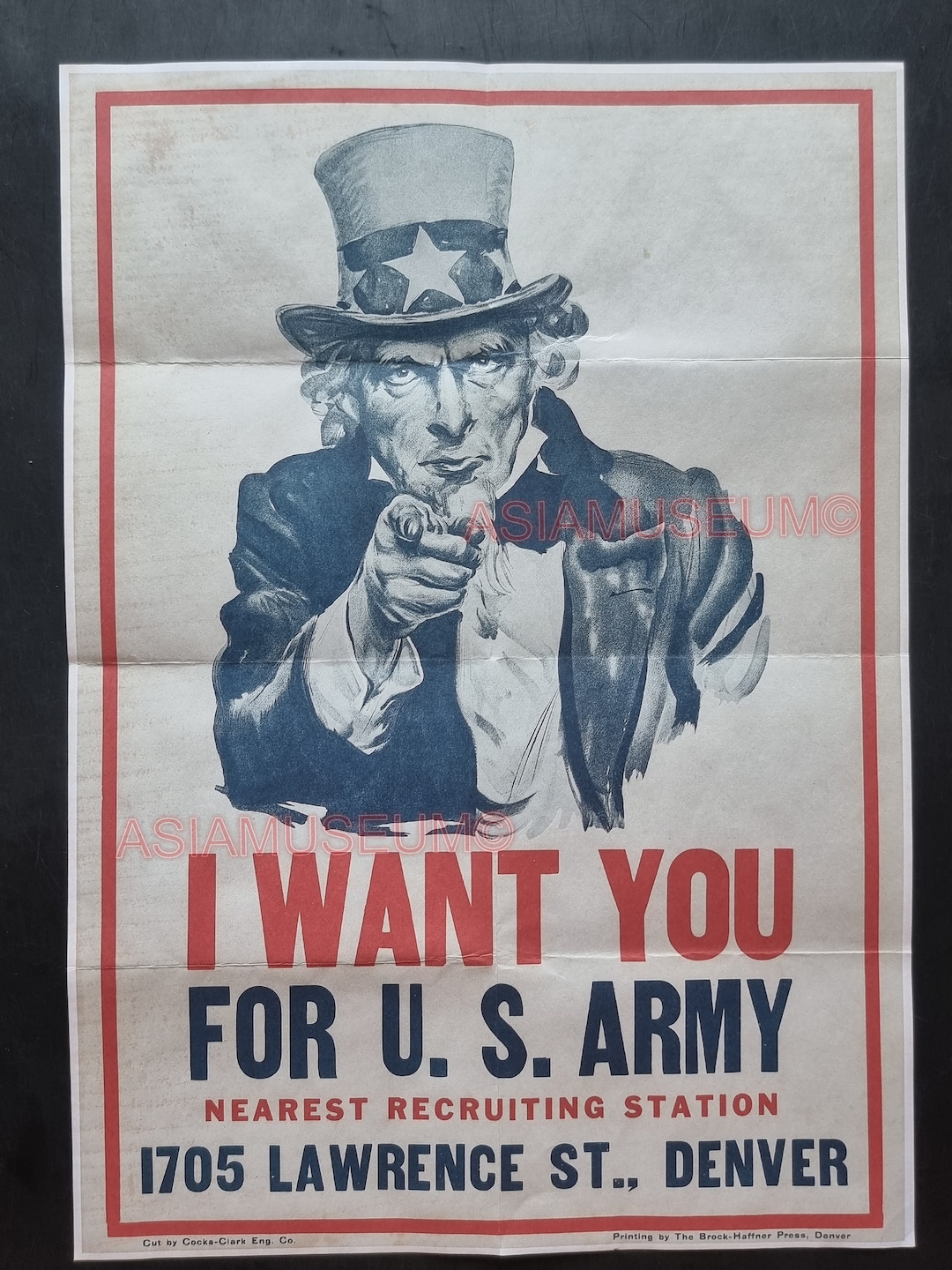 1941 WW2 USA America Uncle Sam Want You Join Army Recruit Soldier ...