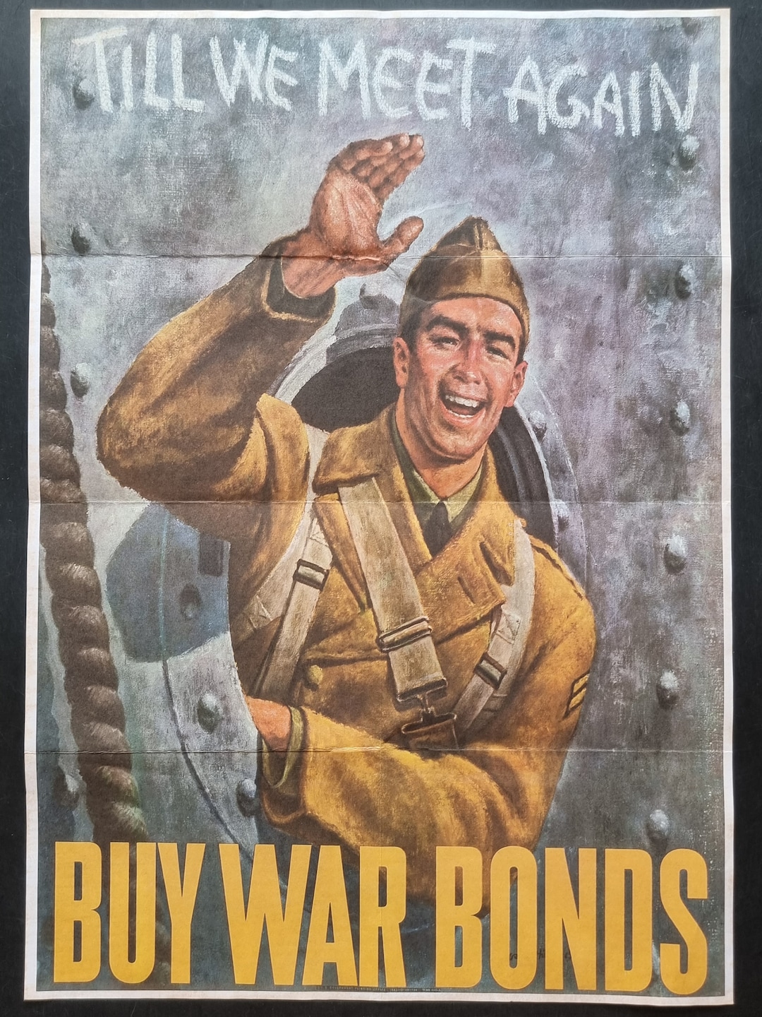 1942 WW2 USA Buy War Bonds Army Soldier Pilot Plane Paratroopers ...