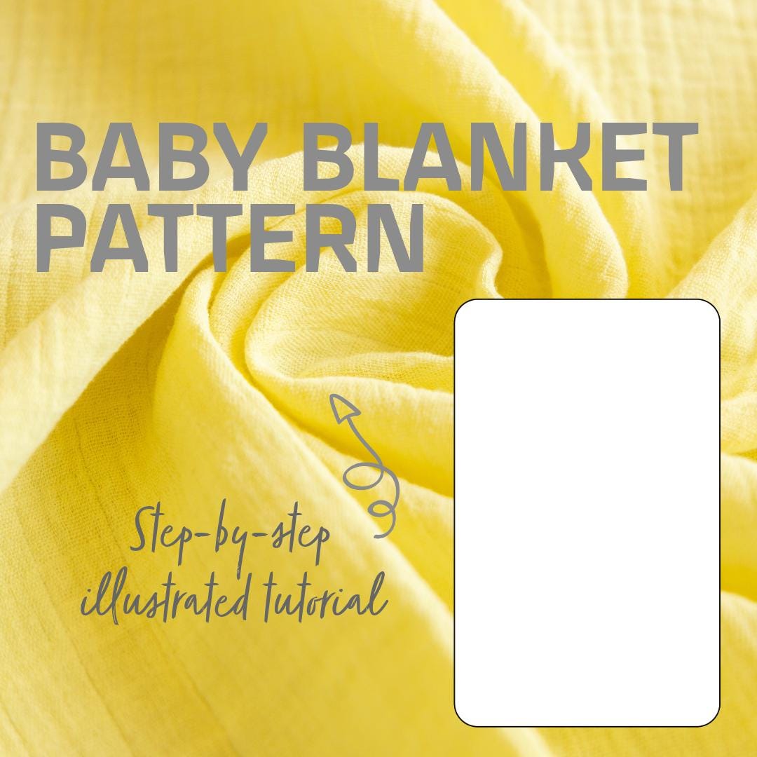 Baby Blanket Sewing Pattern PDF – Easy Beginner-friendly Tutorial ...