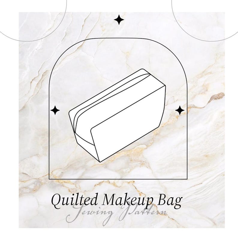 Quilted Makeup Bag Sewing Pattern PDF – Beginner-friendly, Stylish ...