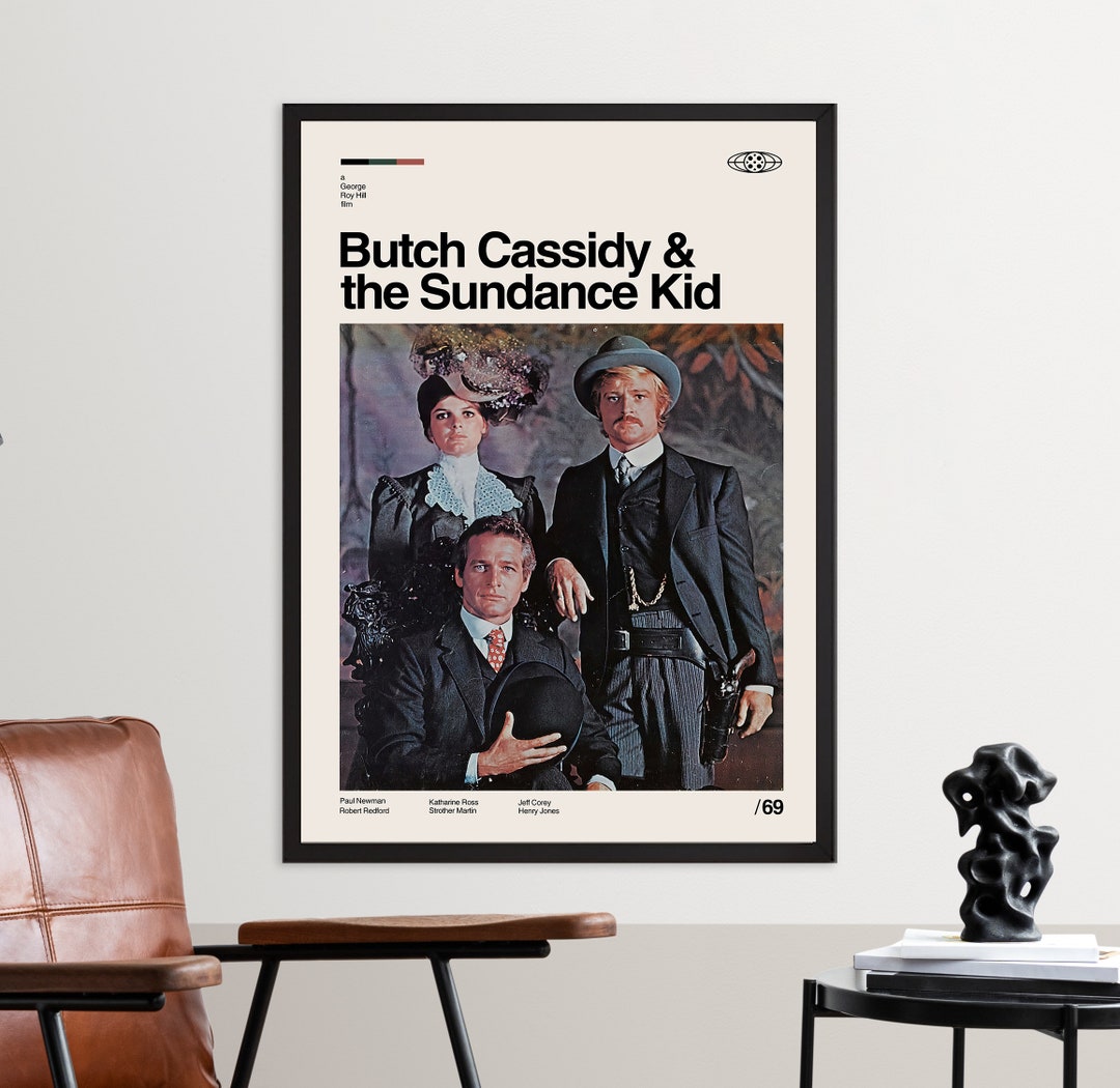 Butch Cassidy and the Sundance Kid Retro Movie Poster - Etsy