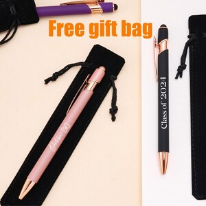 Personalized Luxurious Soft Touch Pen, Custom Logo, Office Gift - Etsy