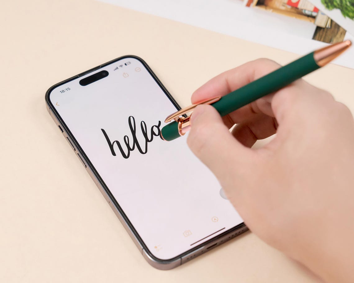 Custom Pen With Soft Touch – Elegant Gift for Women, Best Friends ...