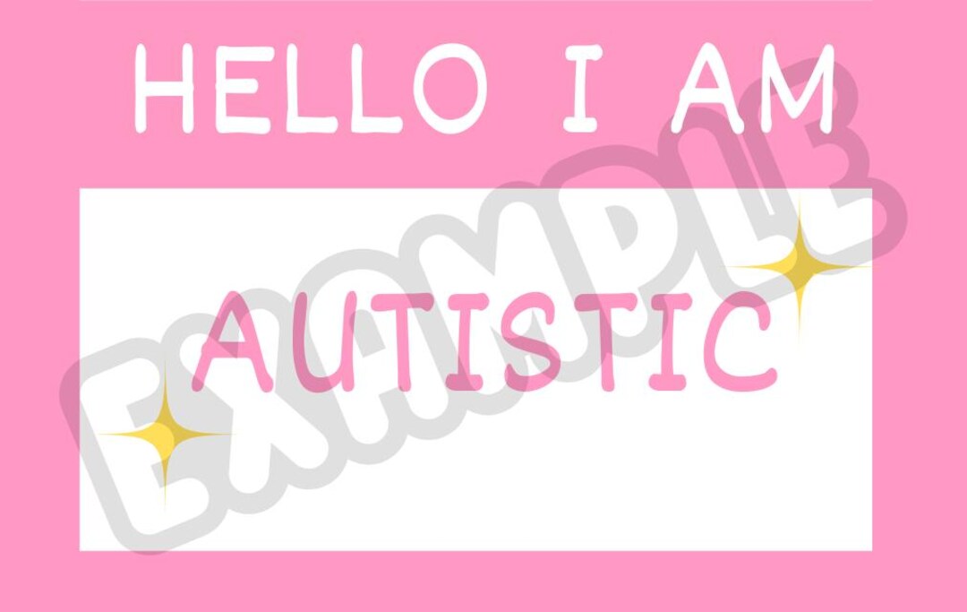 Autism ASD Card for Lanyard Printable - Etsy
