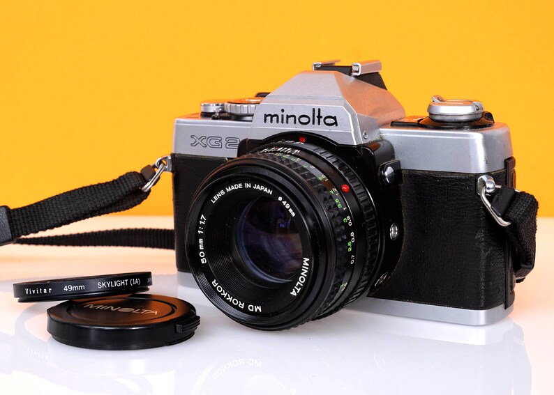 Minolta XG2 Film Camera With 50mm 1.7 MD Rokkor Lens - Etsy