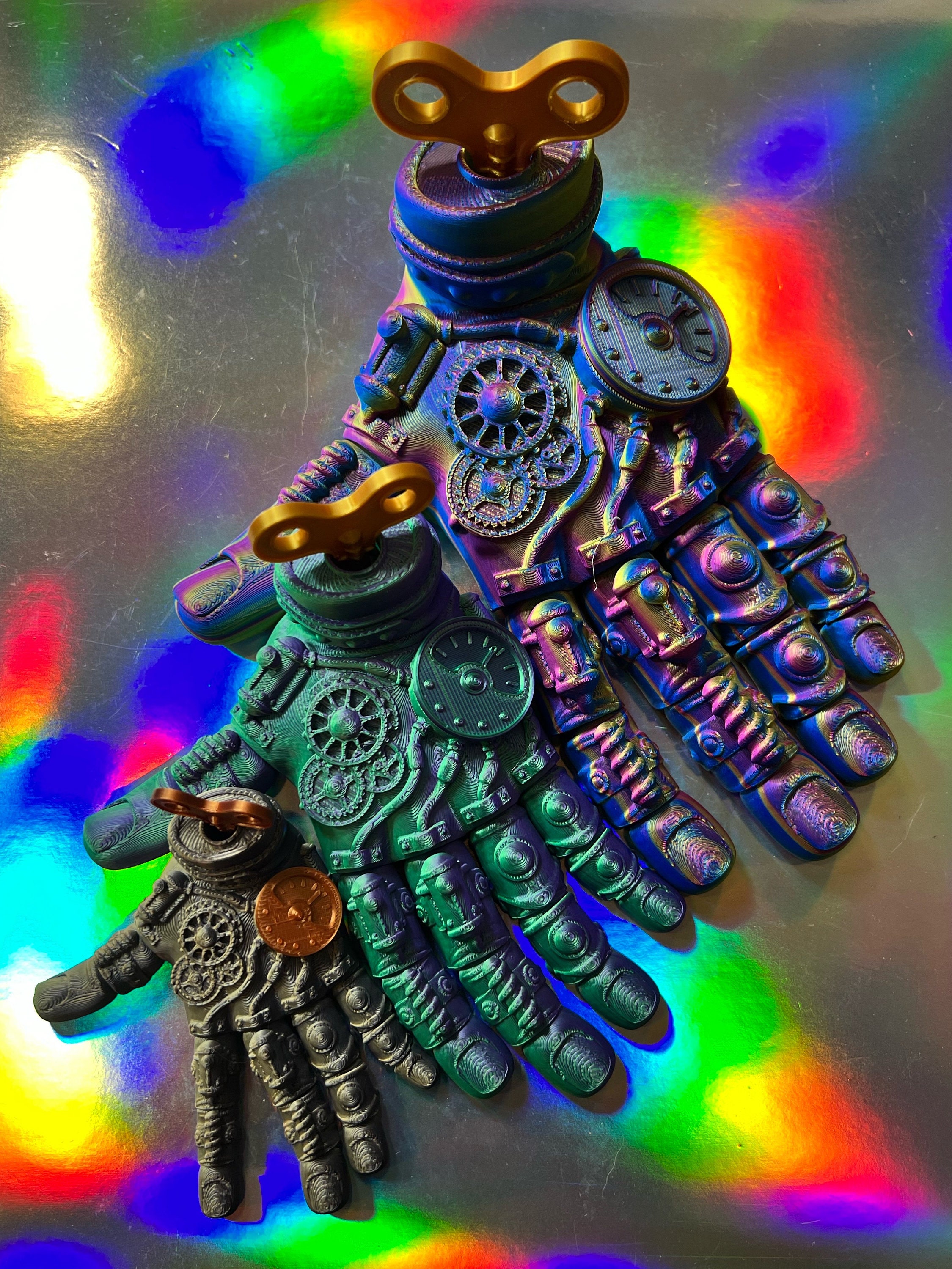 Steampunk Hand, 3D Printed, Articulating - Etsy