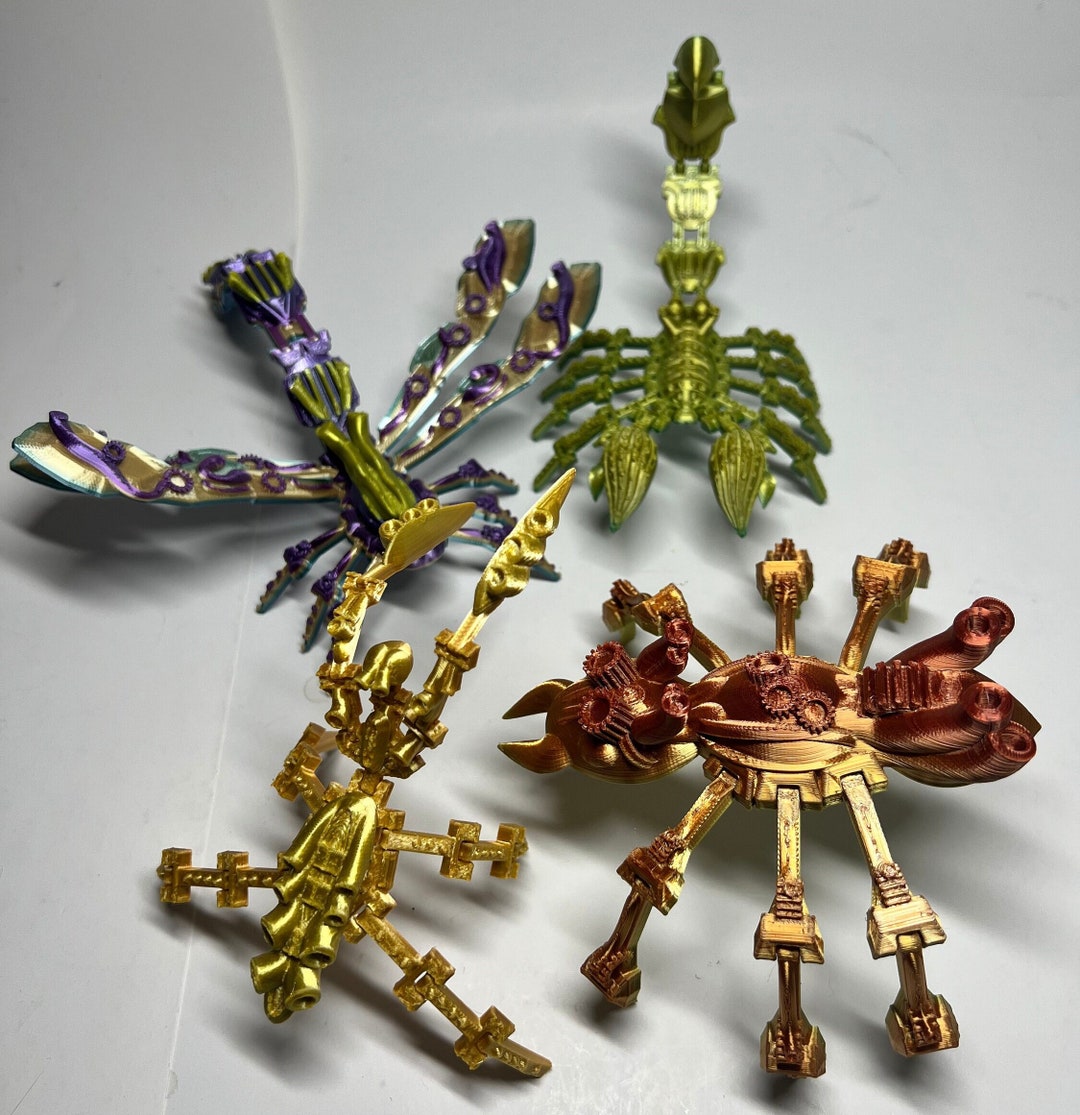 3d Printed Steampunk Insects, Spider, Scorpion, Ant, Dragonfly, Beetle ...