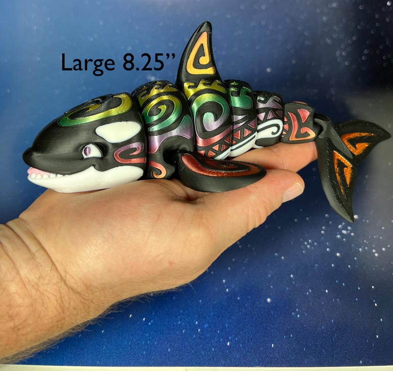 Tattooed Orca, Orca, Ocean, Articulated - Etsy