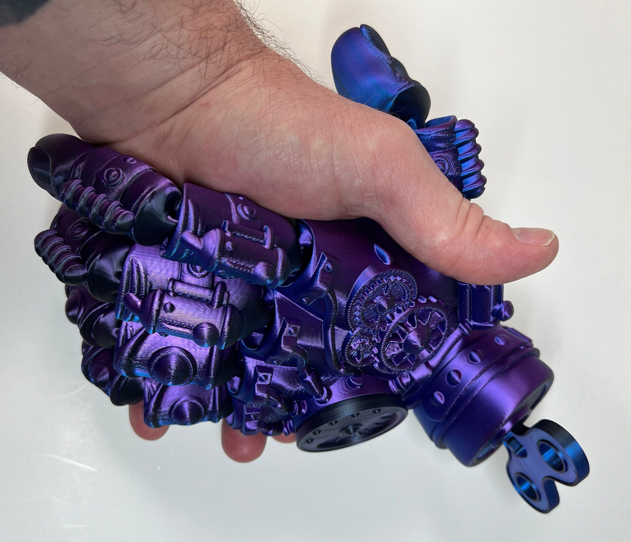 Steampunk Hand, 3D Printed, Articulating, Hand, Key - Etsy