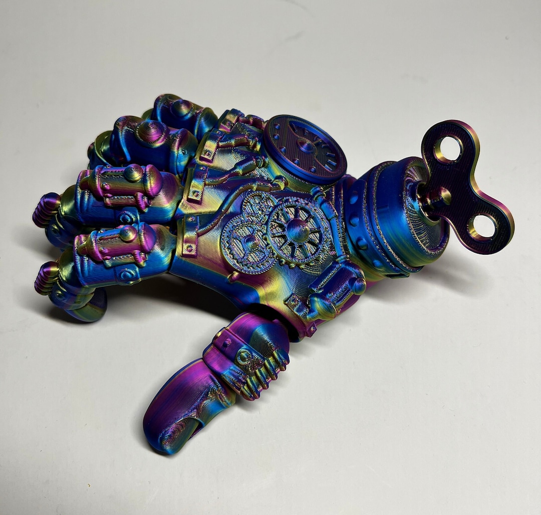 Steampunk Hand, 3D Printed, Articulating, Hand, Key - Etsy