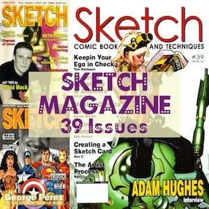 Sketch Magazine, Comic Books Art, Sketching, Drawing Techniques - Etsy