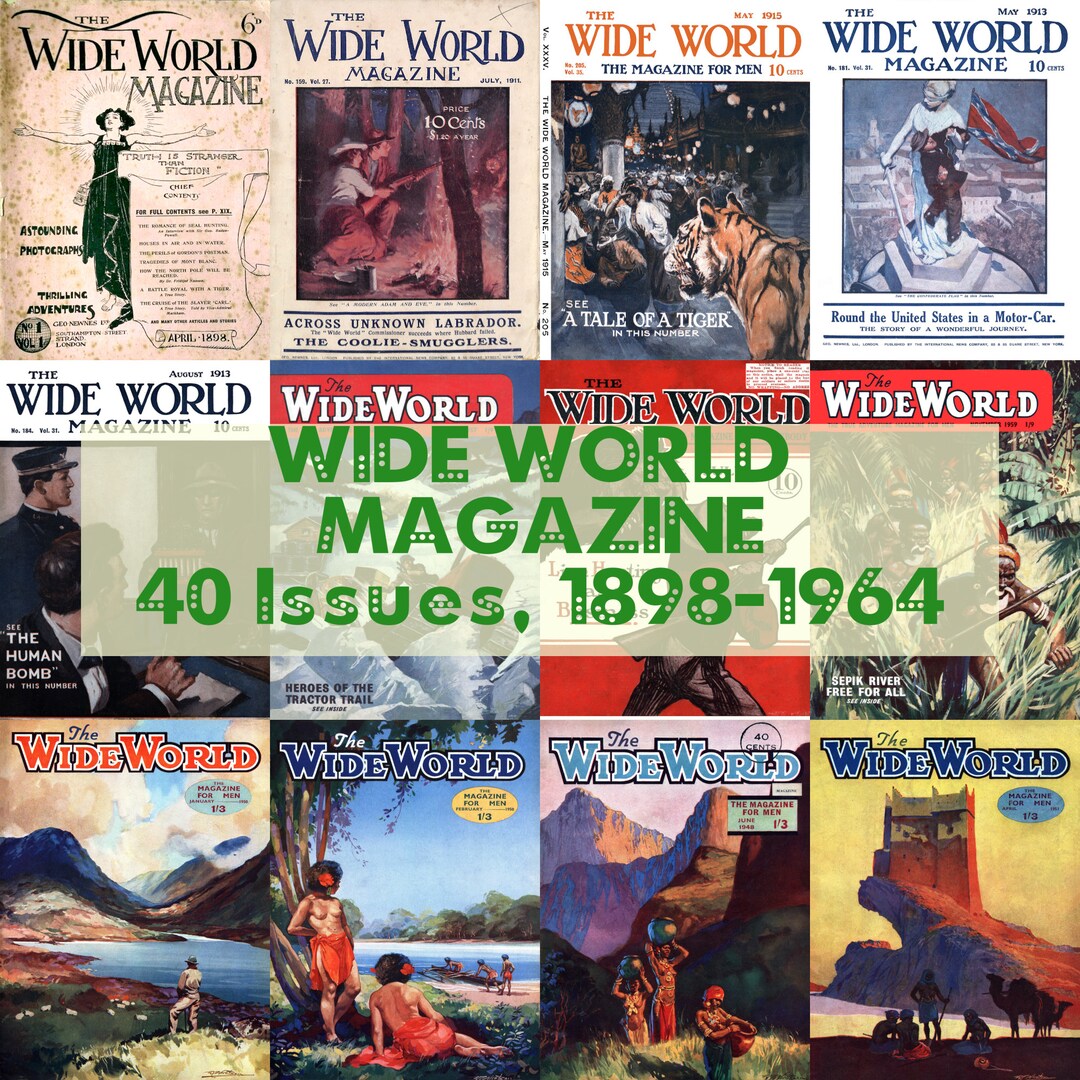 Wide World Magazine Rare Vintage Magazine Collection, Historical Facts ...