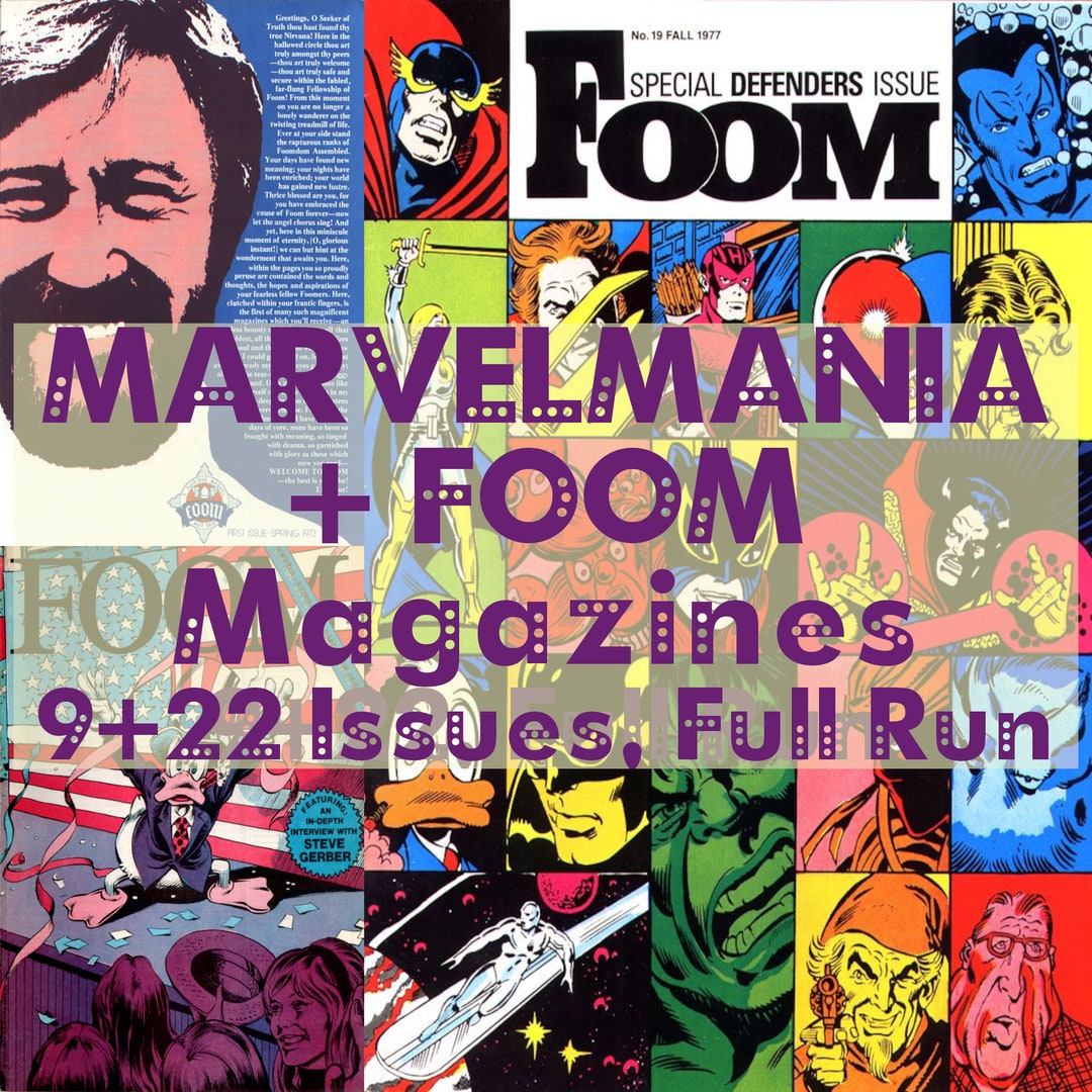 Marvelmania, FOOM Magazines, Comics Fan Vintage Magazines - Etsy