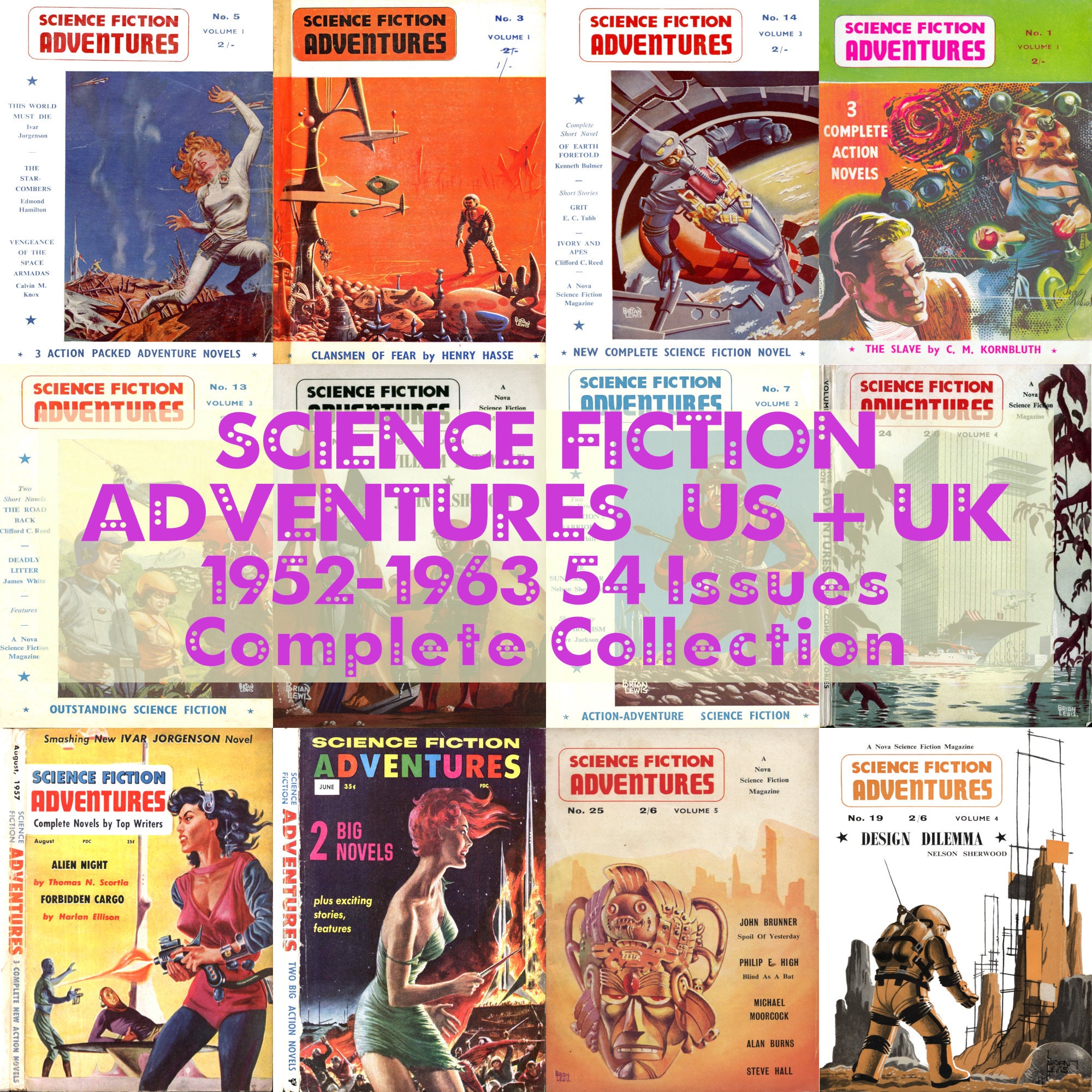 Science Fiction Adventures Magazine UK US Complete Collection - Etsy