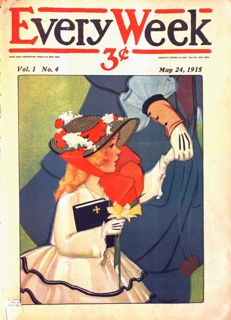 Every Week Magazine, Rare Vintage Magazine, American Culture, 1915-1916 ...