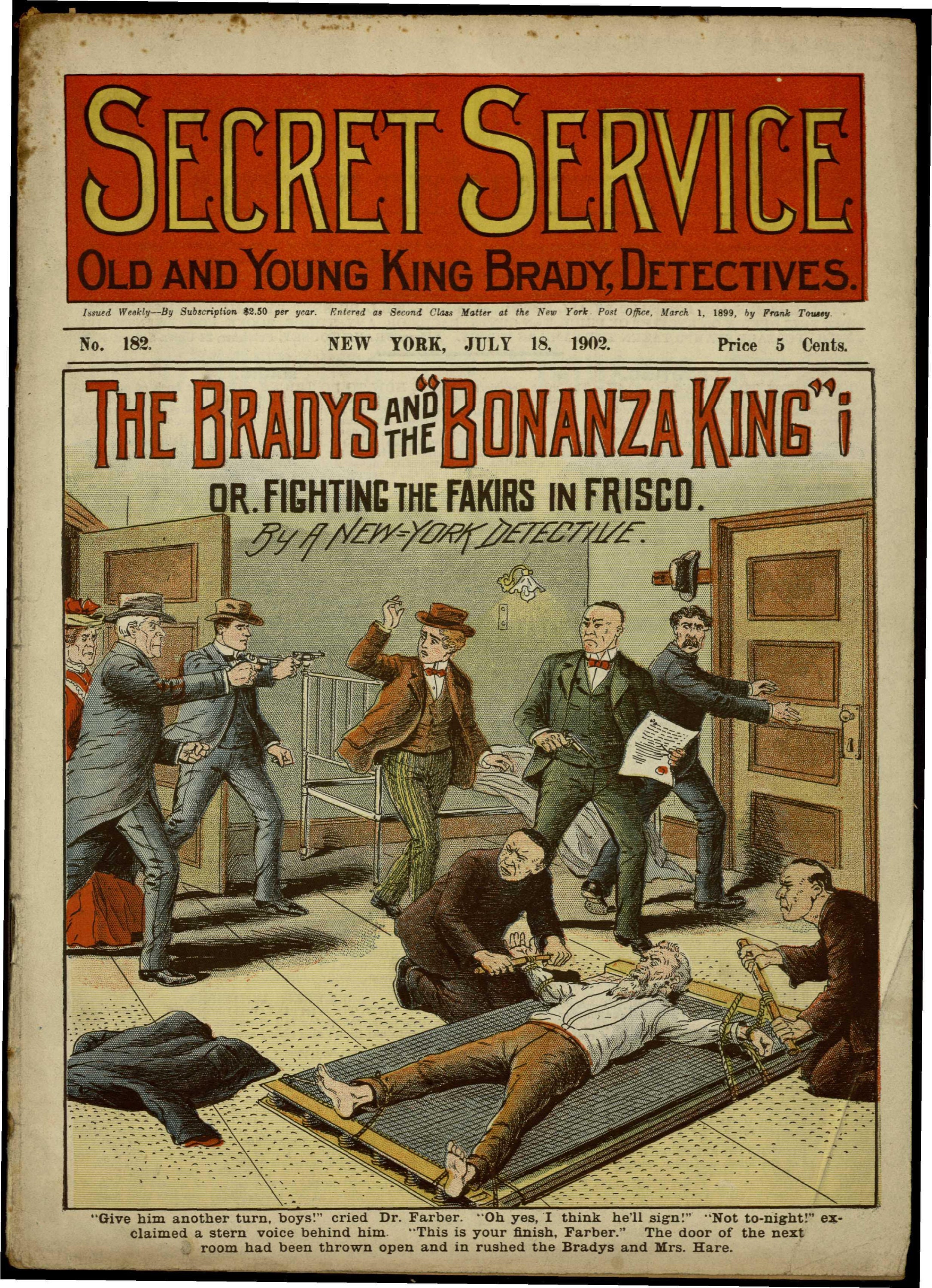 100 Secret Service Old and Young King Brady Magazine Vintage - Etsy