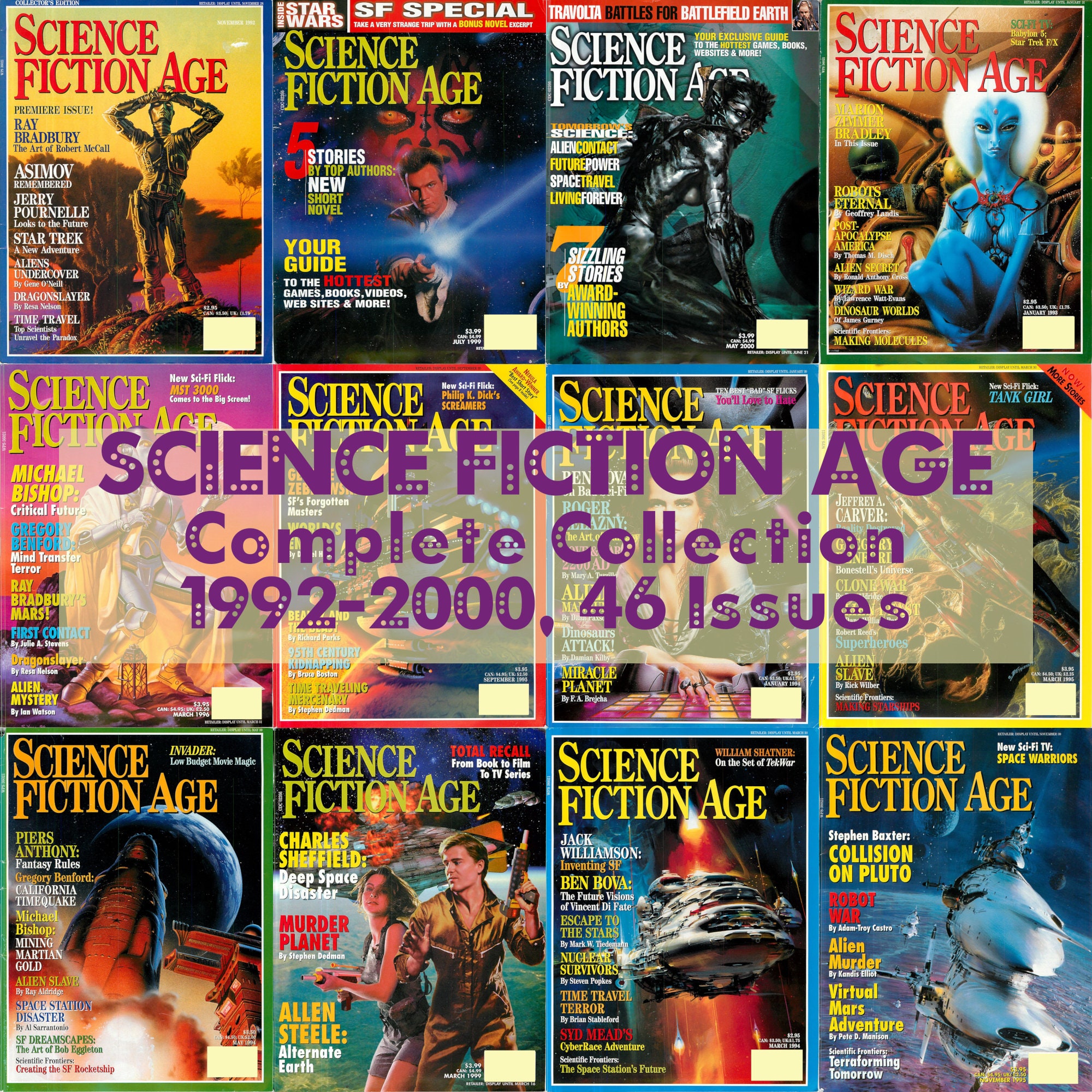 Science Fiction Age Magazine Vintage Pulp Magazine, Digital Collection ...